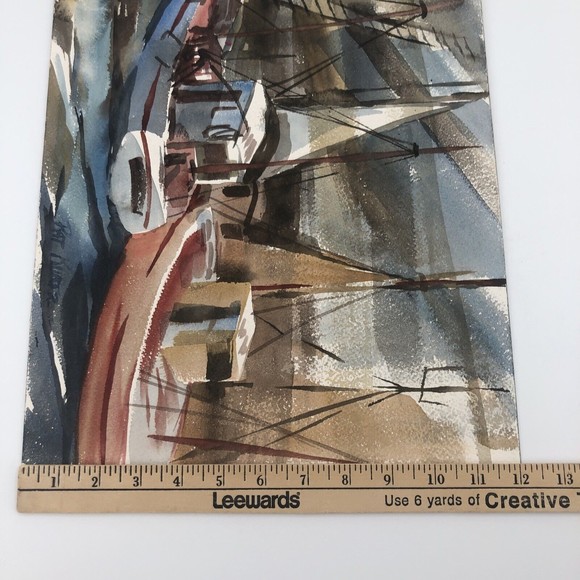 Art | Patricia Pat Kurtz Unframed Sailboat Watercolor Painting 16x12 ...